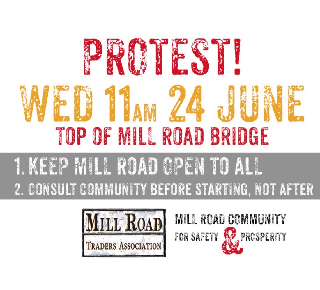 Bridge closure protest – Mill Road Bridges